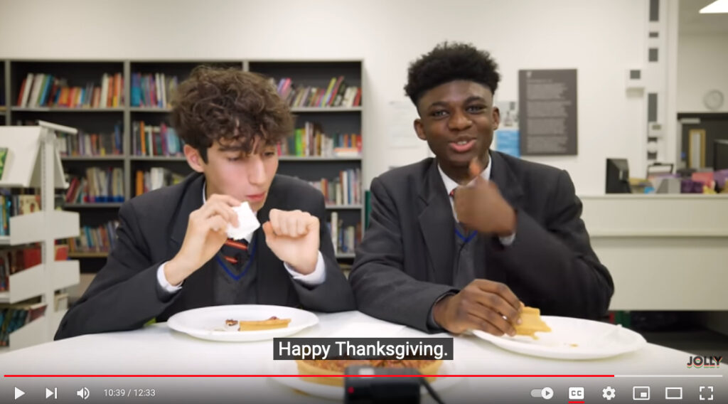 The Exuberant Joy of British Kids Eating U.S. Thanksgiving Food ...